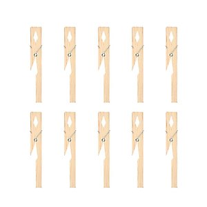 10Pcs Wood Test Tube Clip,Test Tube Holder Clamp Clip for Laboratory Equipment Testing Tool 18cm/7.1in Length