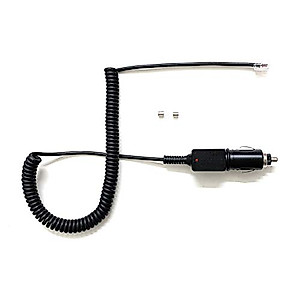 Generic DC Coiled/Curled Power Cord Replacement for Cobra Elite Road Scout 2-in-1 Radar Detector and Dash Camera System