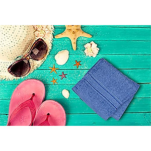 TOALLA 100% Cotton Washcloths 24 Pack|Soft Washcloth for Face|Washcloth Bulk Pack|Washcloth for Body and Face|Highly Absorbent|Fingertip Towel|Washcloth for Bath Room|12 x 12 in|Assorted