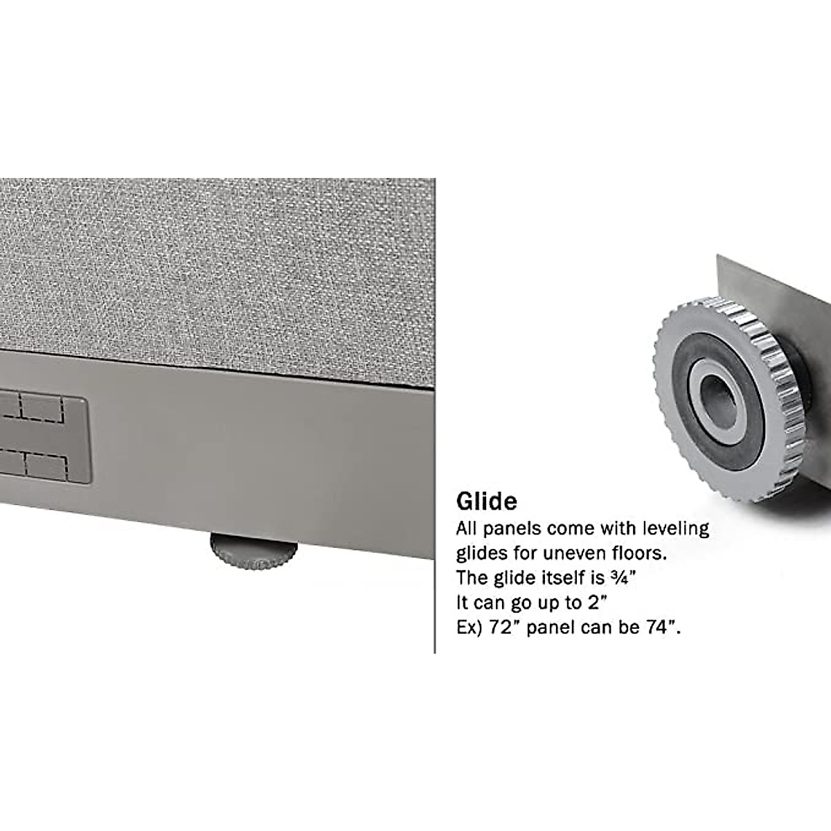 GOF 4Ft Single Office Partition, Large Fabric Room Divider Panel, Custom Built Workstation (48" w x 48" h)