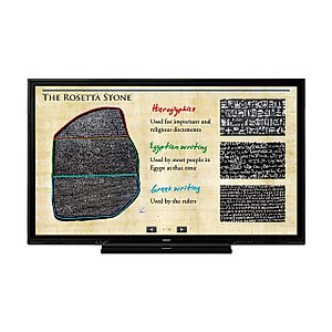 75" Class (74.5" viewable) - Aquos Board LED Display - Interactive - with Touchscreen - 4K UHD (2160P) 3840 X 2160 - HDR - Direct-Lit LED