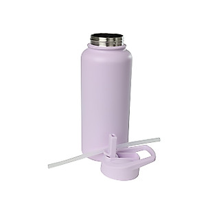 Sip+Sea St. Kitts 32 oz Stainless Steel Water Bottle with Straw Lid|Double Wall Vacuum Insulated