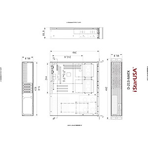 iStar D Value D-213-MATX 2U Rackmount Server Chassis (Black)