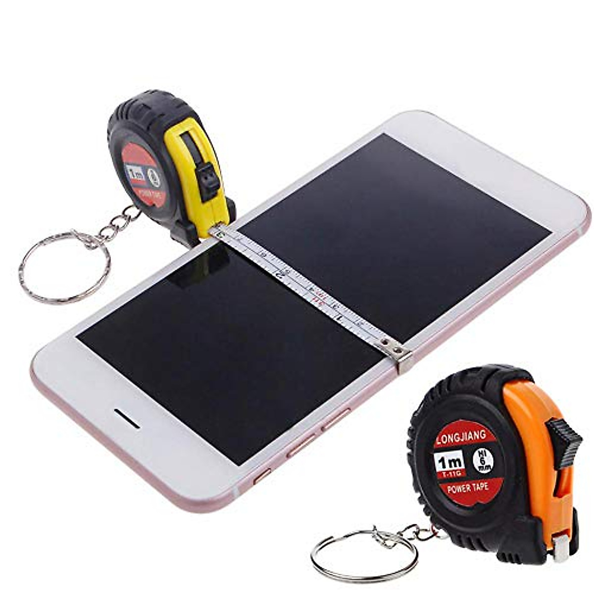 Bestmaple Mini Retractable Tape Measure Ruler Measure Keychain 1PCS