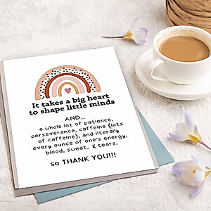 Londue Funny Thank You Gifts Cards for Women Men, Teacher Appreciation Cards, Thank You Card for Teacher Boss Doctor, Friend Teacher Employee Nurse Appreciation Gifts, Encourage Thanks Greeting Card