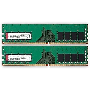 Kingston 16GB (2 x 8GB) ValueRAM DDR4 2400MHz 288-Pin Desktop Memory Model KVR24N17S8K2/16