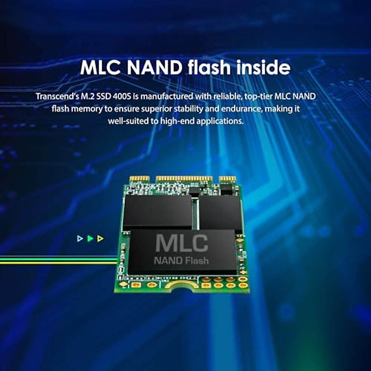 Transcend 32GB MTS400S M.2 2242 SATAIII SSD, Internal Solid State, Compatible with Laptop & PC Desktop, MLC - TS32GMTS400S