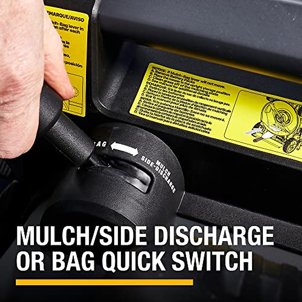 Cat DG670 60V 21” Cordless Lawn Mower 3-In-1 Cutting Modes, Brushless Battery Lawn Mower with TorqLogic, Easy-Adapt Walk-Behind Push Lawn Mower – Battery & Charger Included