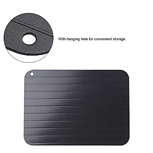 Defrosting Tray for Frozen Meat, 9.06x6.5x0.08inch Metal Aluminum Fast Safe Food Meat Defrosting Thawing Tray Plate