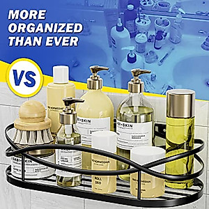 Shower Caddy Basket, Shower Shelf 4Pack, Adhesive Drill-Free, Rustproof Shower Organizer for Inside Shower & Kitchen,Shower Rack for Bathroom Storage