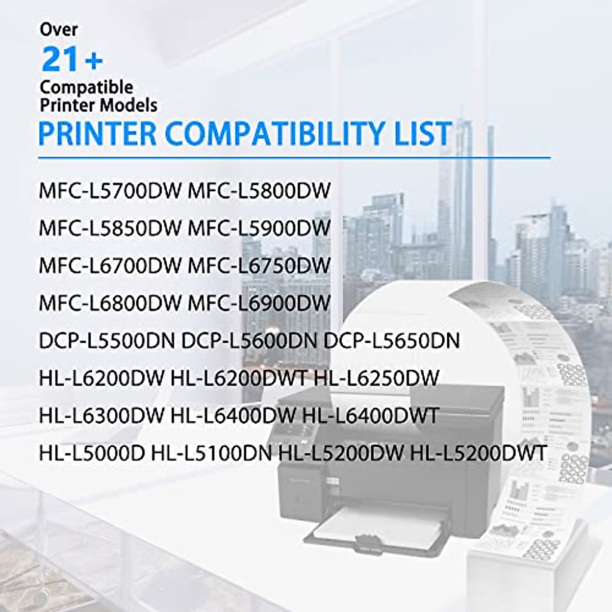 NineLeaf Compatible Drum Unit Replacement for Brother DR820 DR-820 to use in MFC-L6700DW MFC-L6750DW MFC-L6800DW MFC-L6900DW DCP-L5600DN DCP-L5650DN Printer (10 Pack Black)