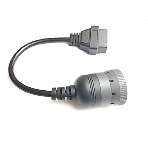 Type 1 J1939 9pin to OBD2 Cable Black J1939 to obdii Female Adapter for Truck