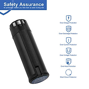 Exmate 4V 2.5Ah Replacement Battery Compatible with Ryobi TEK4 AP4001 Lithium-Ion Rechargeable Battery