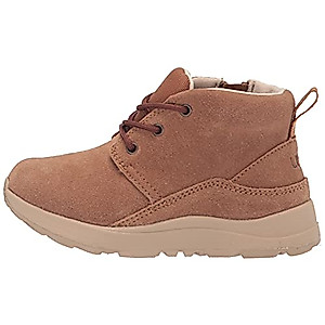 UGG K Canoe III Weather Sneaker, Chestnut Suede, 5 US Unisex Big Kid