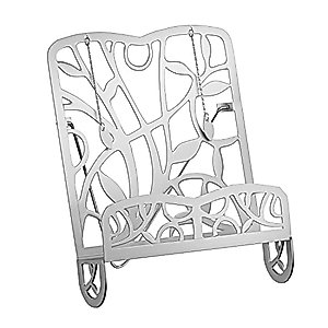 Recipe Book Holder -Book Stands for Display Cookbook Rack Cookbook Holder Stand with Metal Book Holder Bible Stand Recipe Stand Art Display (Stainless Steel)