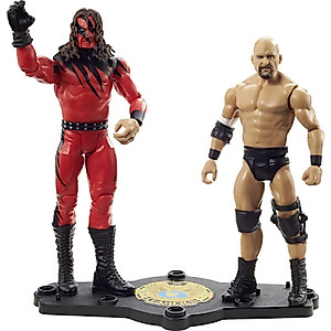 Mattel WWE “Stone Cold” Steve Austin vs Kane Championship Showdown 2-Pack 6-inch Action Figures Monday Night RAW Battle Pack for Ages 6 Years Old & Up
