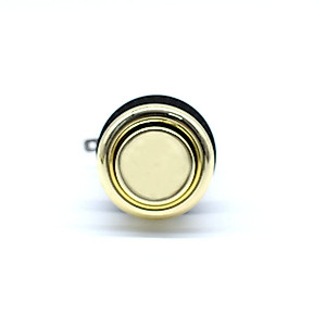 Arcity 6 Pcs Arcade Push Buttons Chrome Plating American Type Standard Golden with Microswitch Jamma MAME DIY Game Machine Console Cabinet Parts New