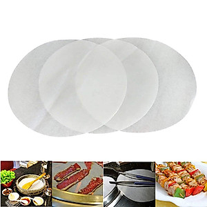 50 Pcs 9.5 Inch Round Parchment Paper - Unbleached Parchment Paper, Baking Paper Sheets, Cake Pan Liners with Easy Lift Tabs for 9-Inch Round Cake Pans