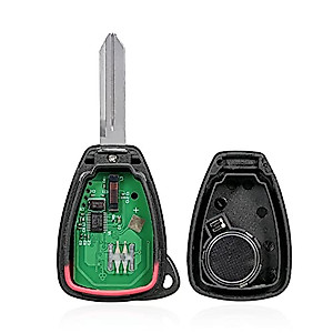 Keyless Entry Remote Control Key Fob Fits for Dodge Caliber Dakota Durango Magnum Nitro Ram/Mitsubishi Raider 2004 2005 2006 2007 2008 2009 2010 2011 2012 OHT692713AA, OHT692427AA (Pack of 2)