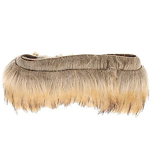 Faux Fur Fabric Fluffy Precut Strips Fuzzy Craft Long Artificial Shaggy Fabrics Patches for Sewing Gnome Dwarf Beard Hair Cosplay Decoration