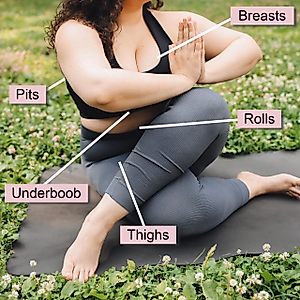 Fresh BREASTS Anti-Chafing Deodorant Cream to Powder for Under Boobs, Inner Thighs - Lotion Made without Talc, Aluminum, Parabens or Added Fragrance - 3.4 Fl Oz (2 Pack)