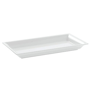 American Metalcraft MEL19 Endurance Melamine Rectangular Platter, 14.25" x 7.5", White