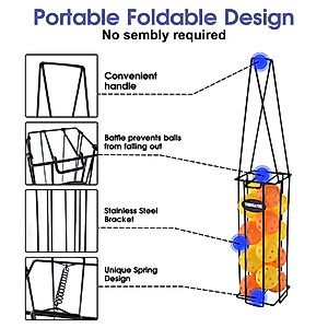 THEHUAYUE Pickleball Ball Retriever, 16-Piece Set, Plastic, Big