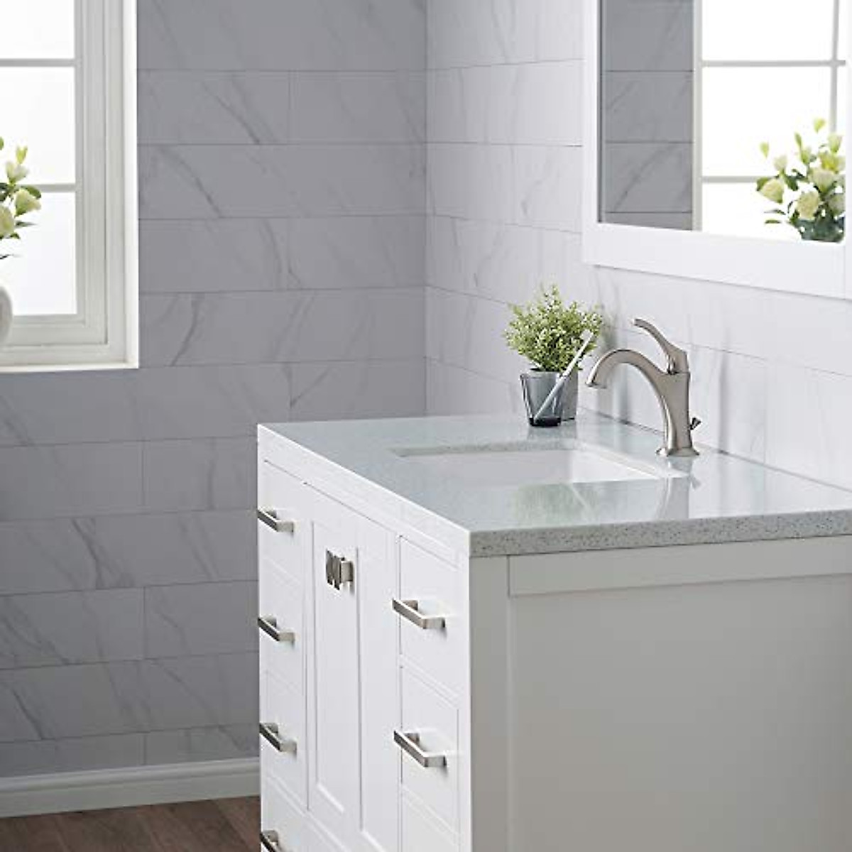 Kraus KCU-241 Elavo Bathroom Undermount Sink, 21 Inch, 24 Inch , White