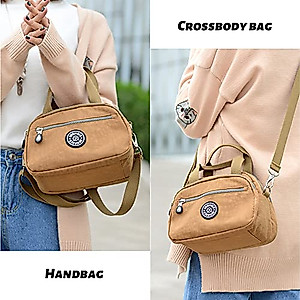 JBB Crossbody Bags for Women Waterproof Travel Shoulder Bag Handbag Roomy Multiple pockets