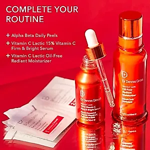 Dr Dennis Gross Vitamin C Lactic 15% Firm & Brighten Serum: Visibly Improve Signs of Aging, 1 oz