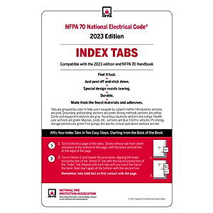 NFPA 70, National Electrical Code Handbook, 2023 Edition, with Tabs