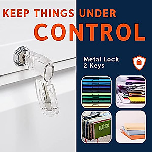 Superday Filing Cabinet Lateral File Cabinet 2 Drawer, 0 Screw Filing Cabinets with Lock, Locking Metal File Cabinets Two Drawer Office Cabinet for Legal/Letter/A4/F4 Home Office(White)