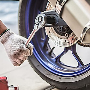 WORKPRO 1/2" Drive Impact Socket Set with Extension Bars, Premium Cr-V Steel, Complete 55-Piece, SAE and Metric Sockets with Enhanced Storage Case