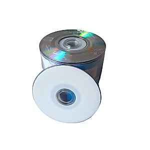 xinchuangya 50 Pack 3'' 8cm White Surface Printable Mini Recordable Blank DVD-R Discs Disk for DVD VCR Video Camera 1.4GB/30min 1-8X (WS5201)