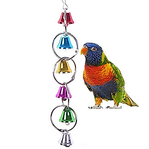 Hypeety Bird Parrot Conure Cockatoo Macaw African Grey Amazon Budgie Parakeet Cockatiel Lovebird Finch Cage for Bird Bells Toy