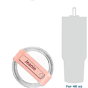 40OZ Customizable Mini Acrylic Name ID Plate for Stanley 40 OZ Tumbler Personalized Name Plate Name Tag for Stanley Cup Identification Plate Acrylic Tumbler tag (15ykl)