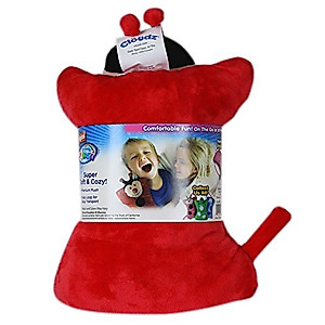 Cloudz Plush On Hand Kids Travel Pillow Pal - Ladybug