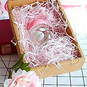 1 Pack About 100g Filler Shred Paper Craft Shredded Basket Grass Shred Paper Craft Crinkle Cut Paper Shred Filler Raffia Paper Shreds Strands Shredded Crinkle Confetti for Gift Wrapping(Milky white)