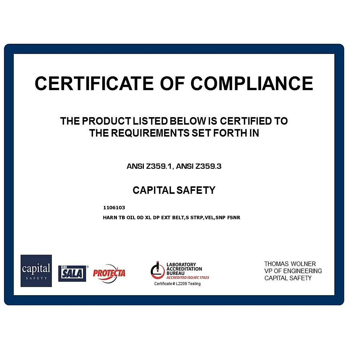 3M DBI-SALA Delta 1106103 Full Body Harness, 18" Back D-Ring Ext, Belt W/ Pad, Back D-Ring, Seat Sling W/ Positioning D-Rings, Tongue Buckle Legs,X-Large, Yellow/Navy