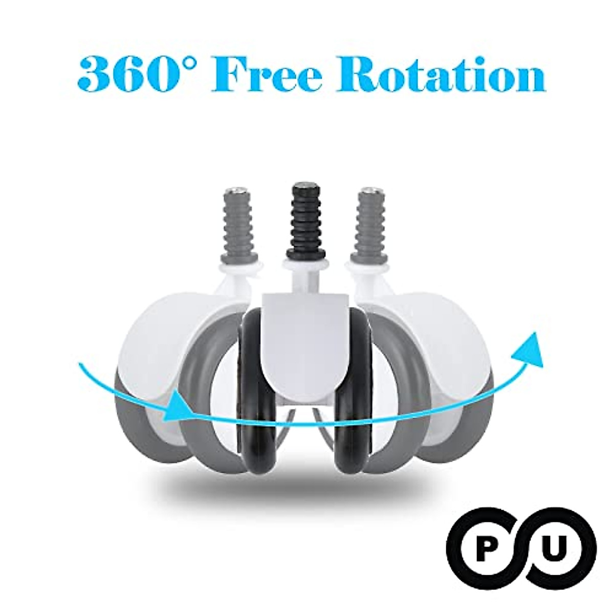 Baby Walker Wheels Replacement, Set of 4, Baby Walker Accessories, Plastic Rubber Wheels Casters, Universal Wheels (F-Black)