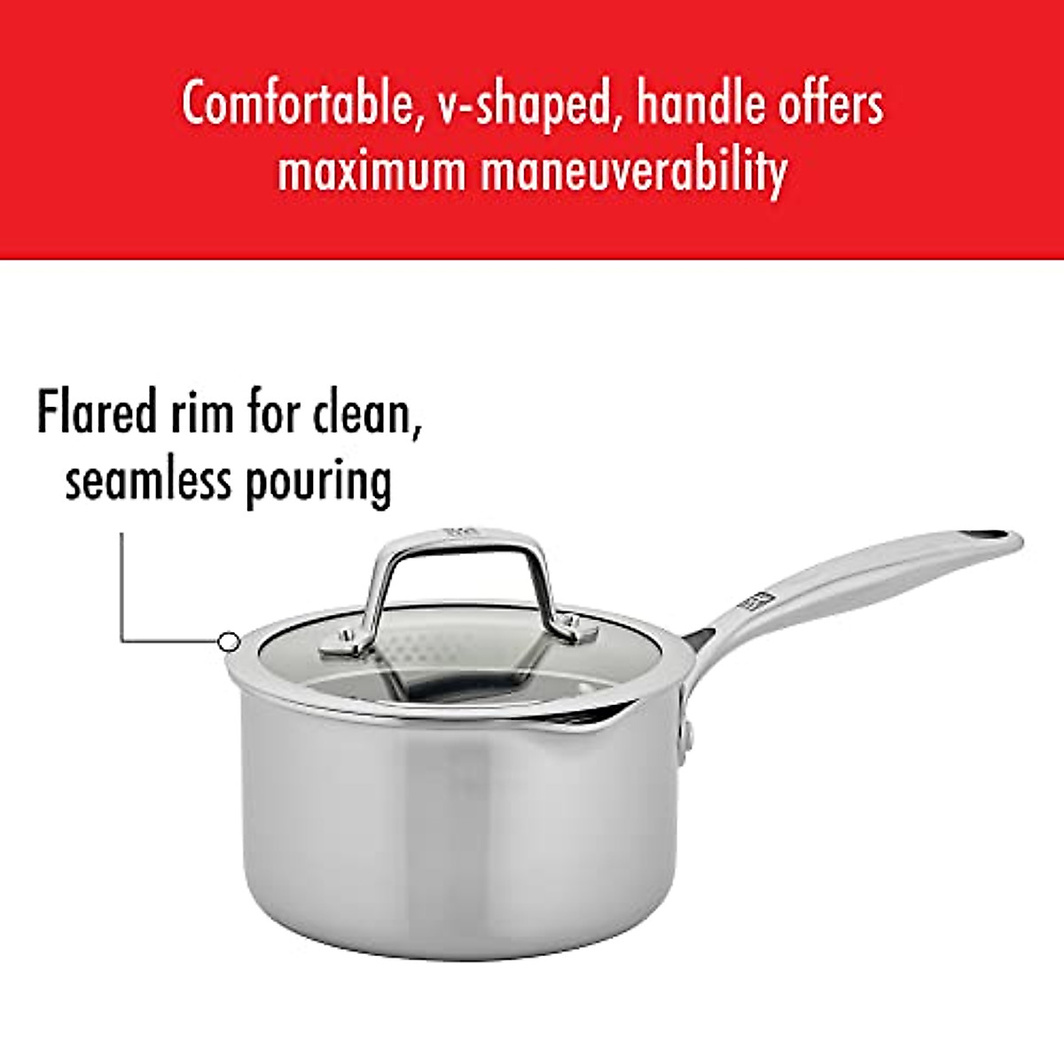 Zwilling Spirit Energy + Sauce Pan, 2-qt Newer Version, Stainless Steel