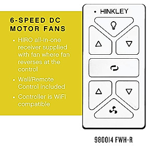 Hinkley Hampton 56" Indoor Smart Ceiling Fan with Remote - Integrated LED Lighting, Linen Drum Shade with Sophisticated Metallic Accents, Heritage Brass