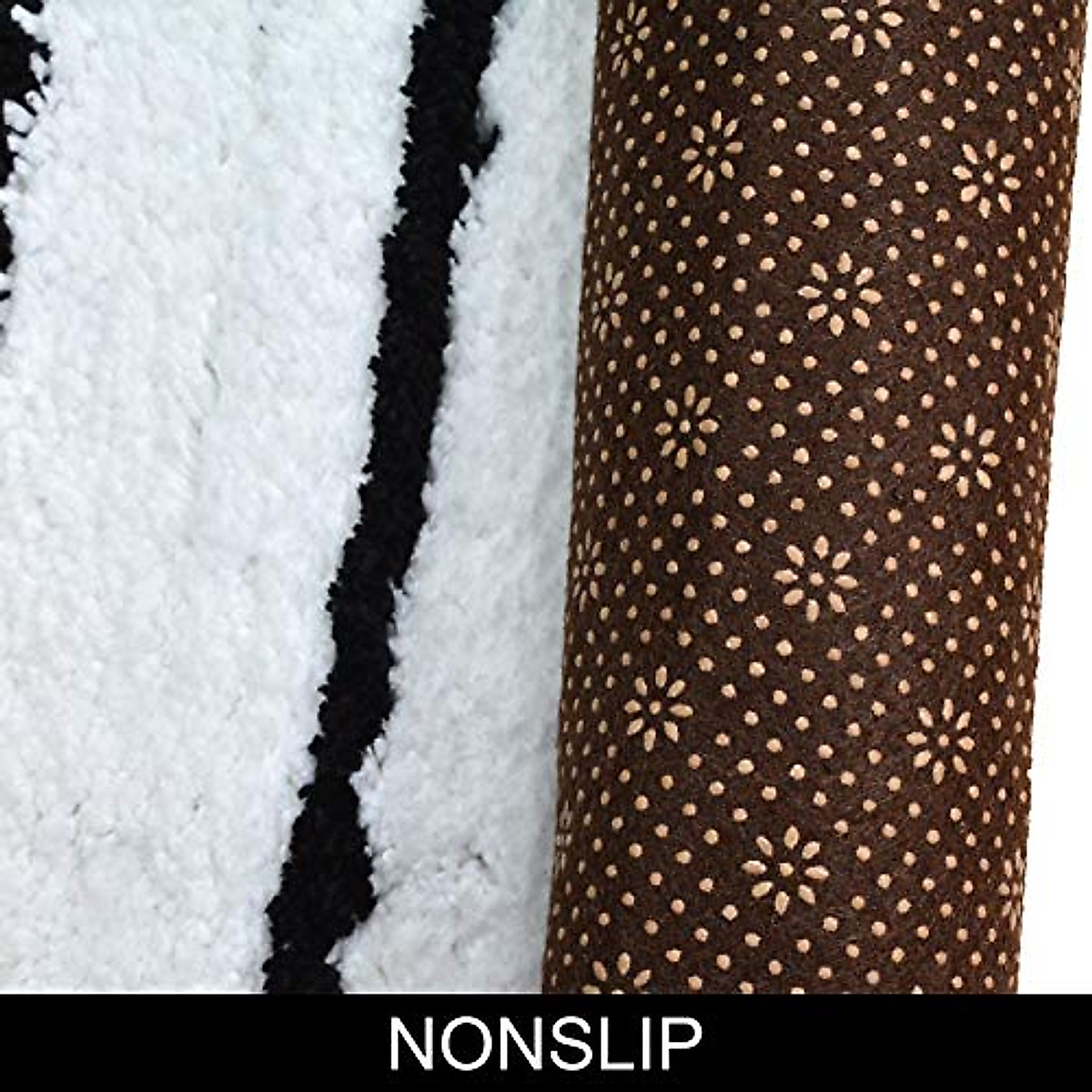 ABREEZE Stylish Music Rug Piano Rug Keyboard Music Rug Kids Play Rug Black and White Rug for Living Room/Kitchen/Bathroom/Corridor/Hallway