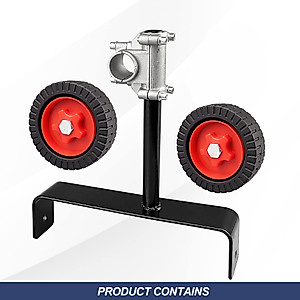 KALAWW Adjustable String Trimmer Support Wheel Attachment 28mm(1.1 inch) and 26mm(1inch) for Weed String Trimmer Grass Cutter Parts Gas String Trimmer Petrol/Electric Brushcutter Strimmer