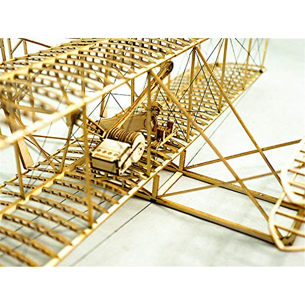 Wright Brothers Flyer Balsa Wood Airplane Model Kit DIY