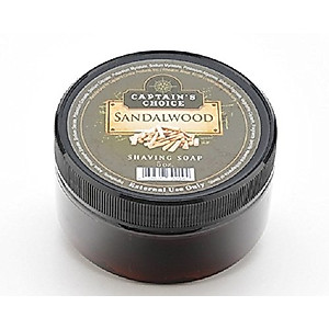 Captain's Choice Sandalwood Shaving Soap 5 Ounces