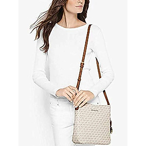 Michael Kors Jet Set Travel Large Messenger Bag (Vanilla 2019)