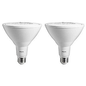 Philips LED Non-Dimmable PAR38 25-Degree Spot Light Bulb: 950-Lumen, 3000-Kelvin, 11-Watt (90-Watt Equivalent), E26 Base, Bright White, 2-Pack
