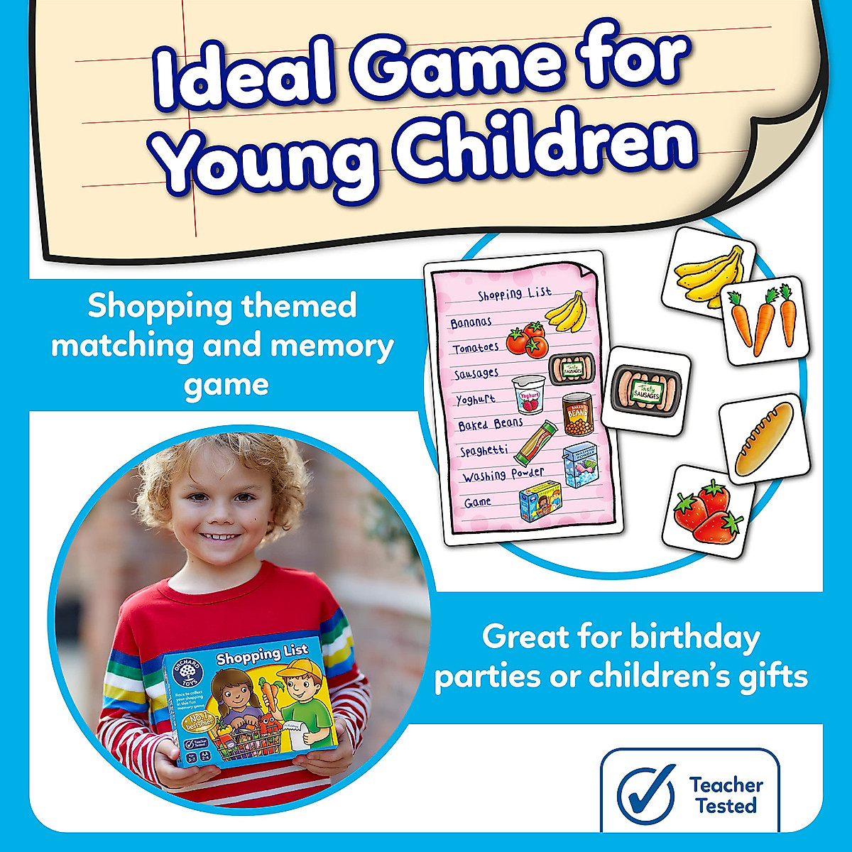 Orchard Toys Shopping List - Educational Memory Game - Age 3-7 - Perfect For Home Learning