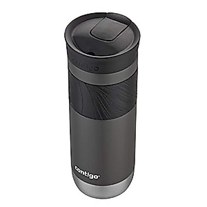 Contigo Byron Vacuum-Insulated Stainless Steel Travel Mug with Leak-Proof Lid, Reusable Coffee Cup or Water Bottle, BPA-Free, Keeps Drinks Hot or Cold for Hours, 20oz 2-Pack, Sake & Blue Corn